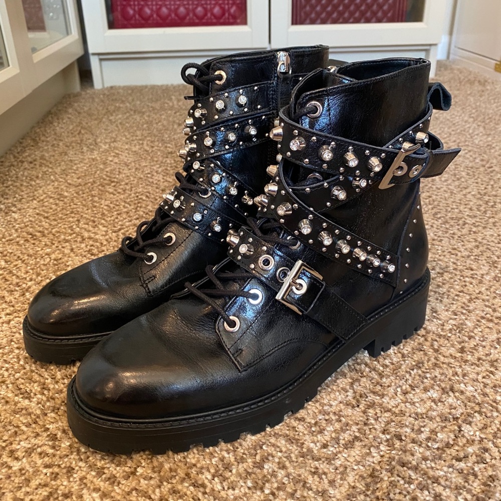 Zara Combat Boot - Gem